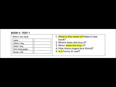 FLYERS 4 TEST 1 PART 2 A - YouTube