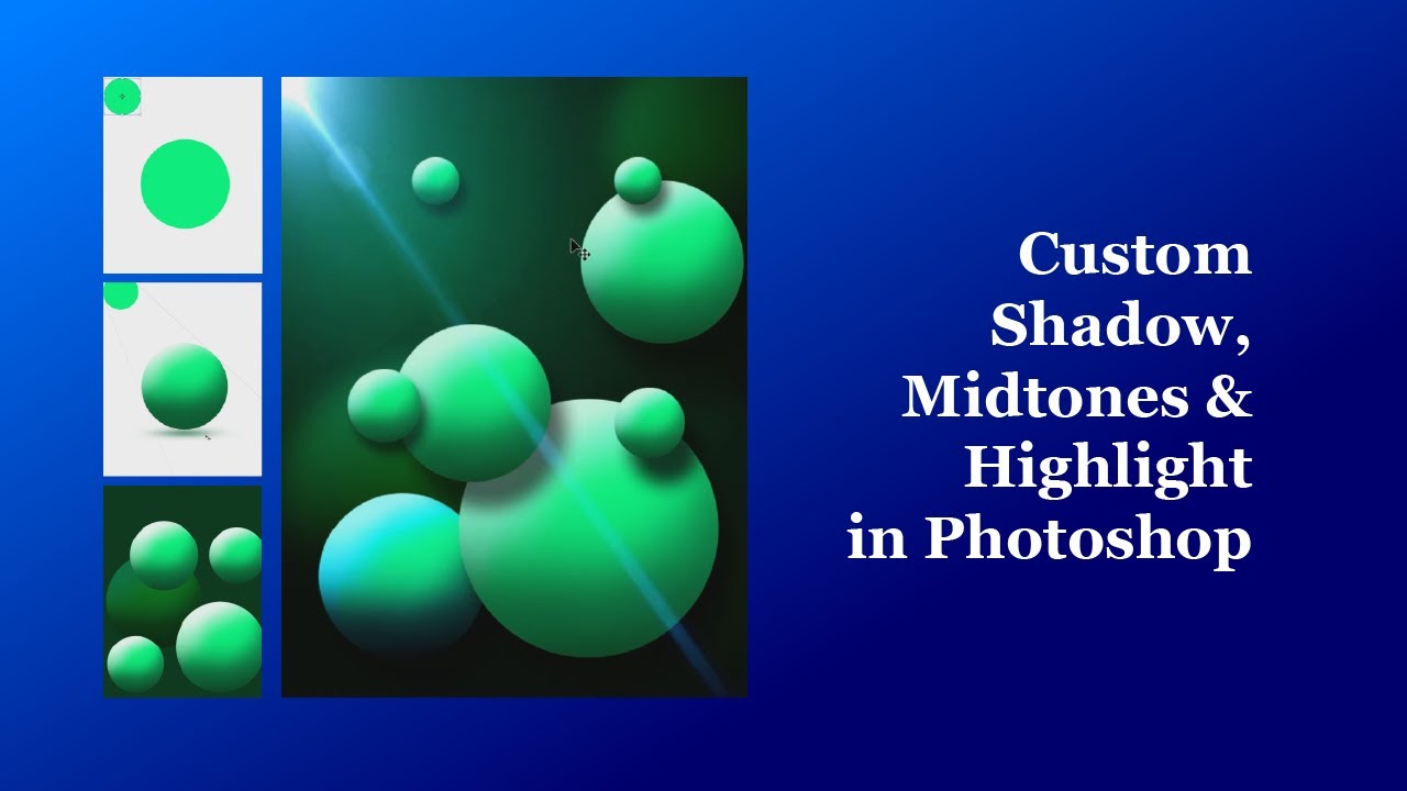 How To Create Custom Shadow, Midtones & Highlight in Photoshop Class 35 ...