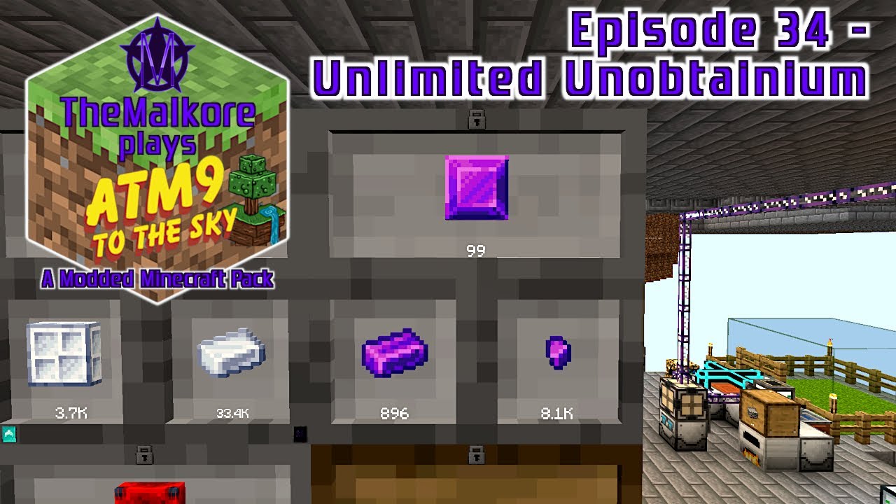 ATM9: TTS 🟣 Episode 34 🟣 Unlimited Unobtainium - YouTube