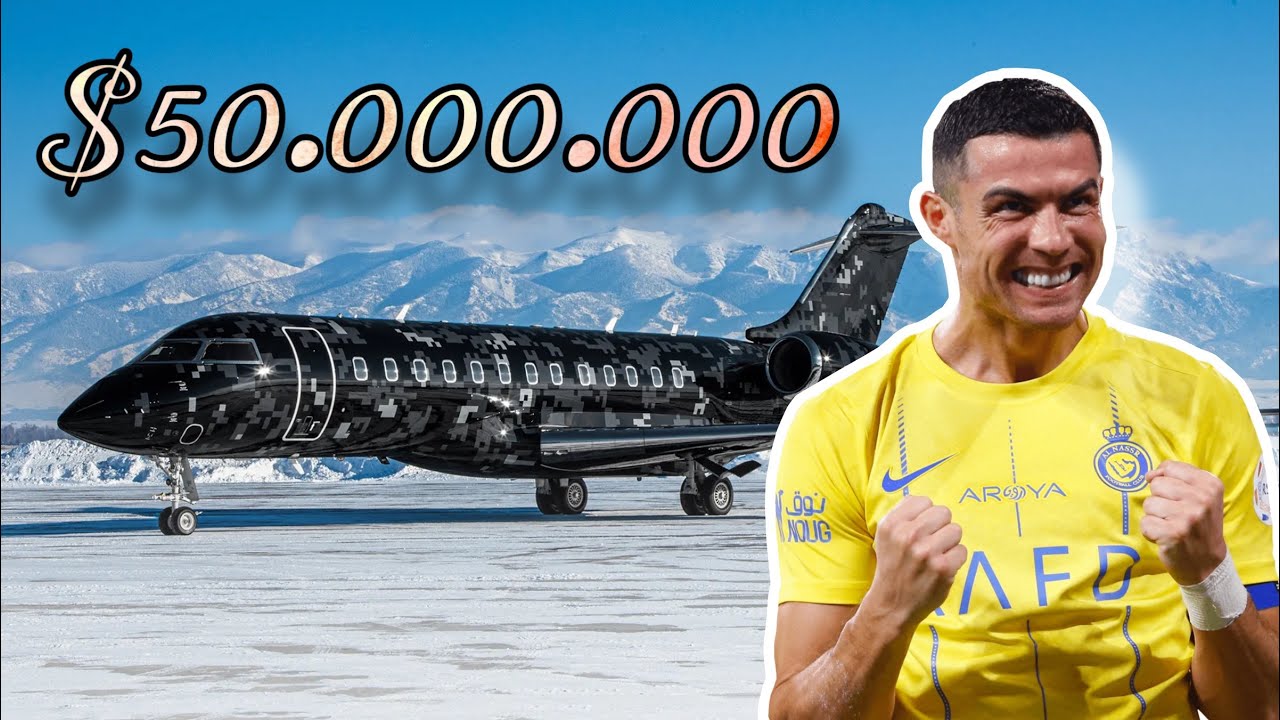Ronaldo's New Insane Private Jet! Bombardier Global Express Info - YouTube