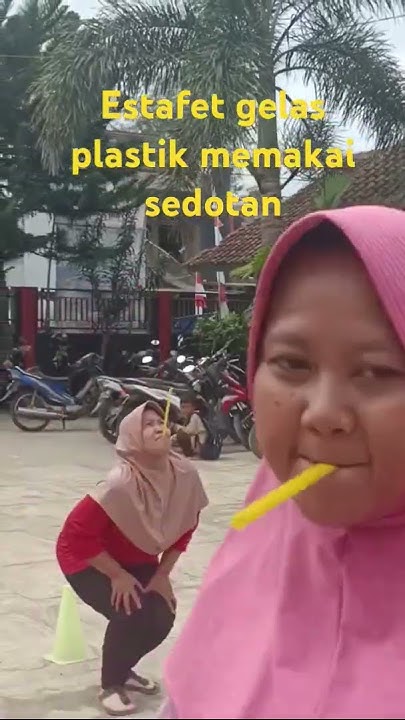 Lomba estafet gelas plastik emak emak - YouTube
