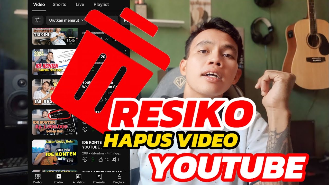 Resiko Hapus Video YouTube ‼️ Viewers Tiba Tiba Turun Drastis - Cara ...