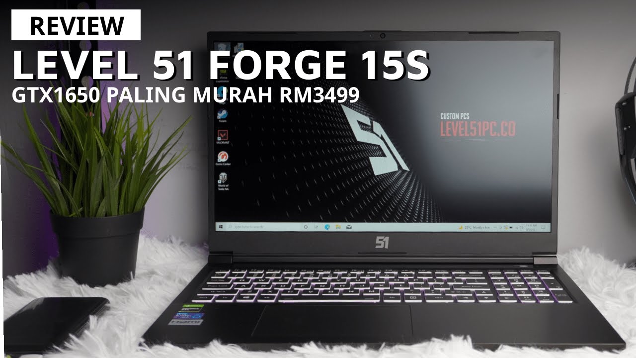 REVIEW | Level 51 Forge 15S GTX1650 Paling Murah Antara Laptop - YouTube