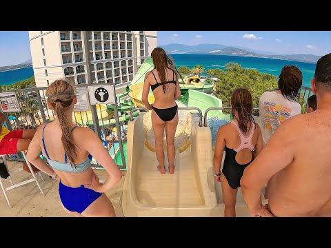 We explored the Duja Hotel in Didim from top to bottom | Aquapark & Hotel Tour