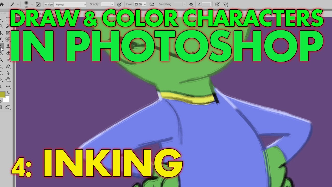 Draw Characters In Photoshop 4 Inking YouTube draw-characters-in-photoshop-4-inking-youtube