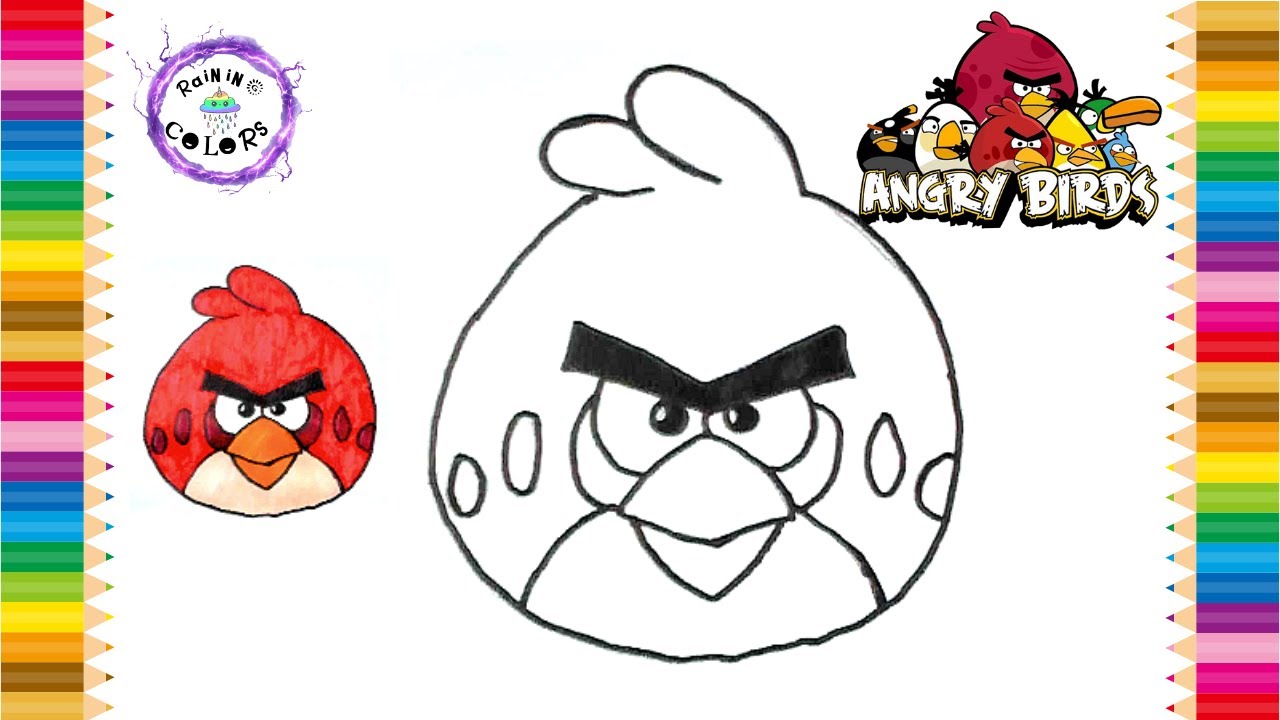 How To Draw Terence Angry Birds | Easy Drawing And Coloring #terence # ...