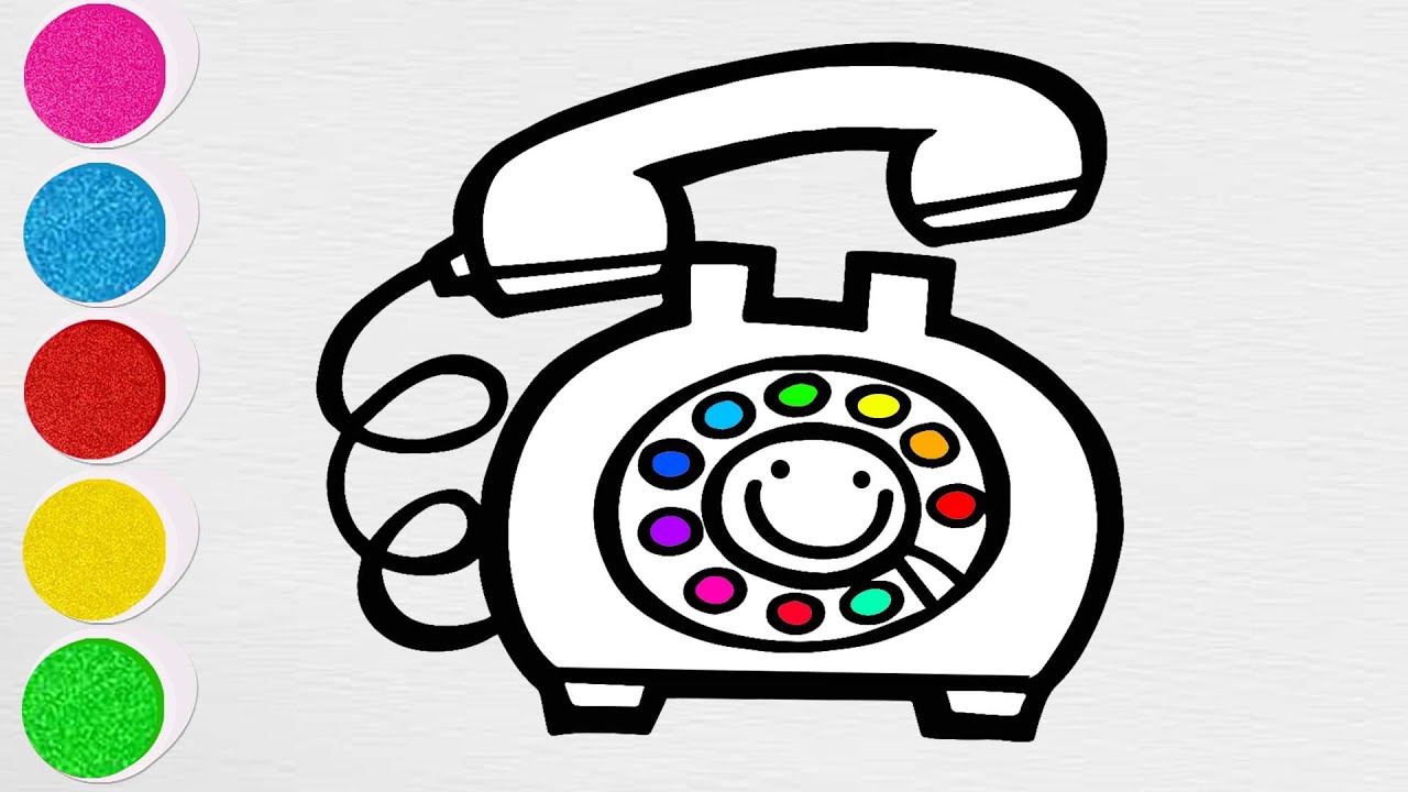 ☎️How To Draw A Telephone | Telephone Drawing Easy | Step By Step - YouTube