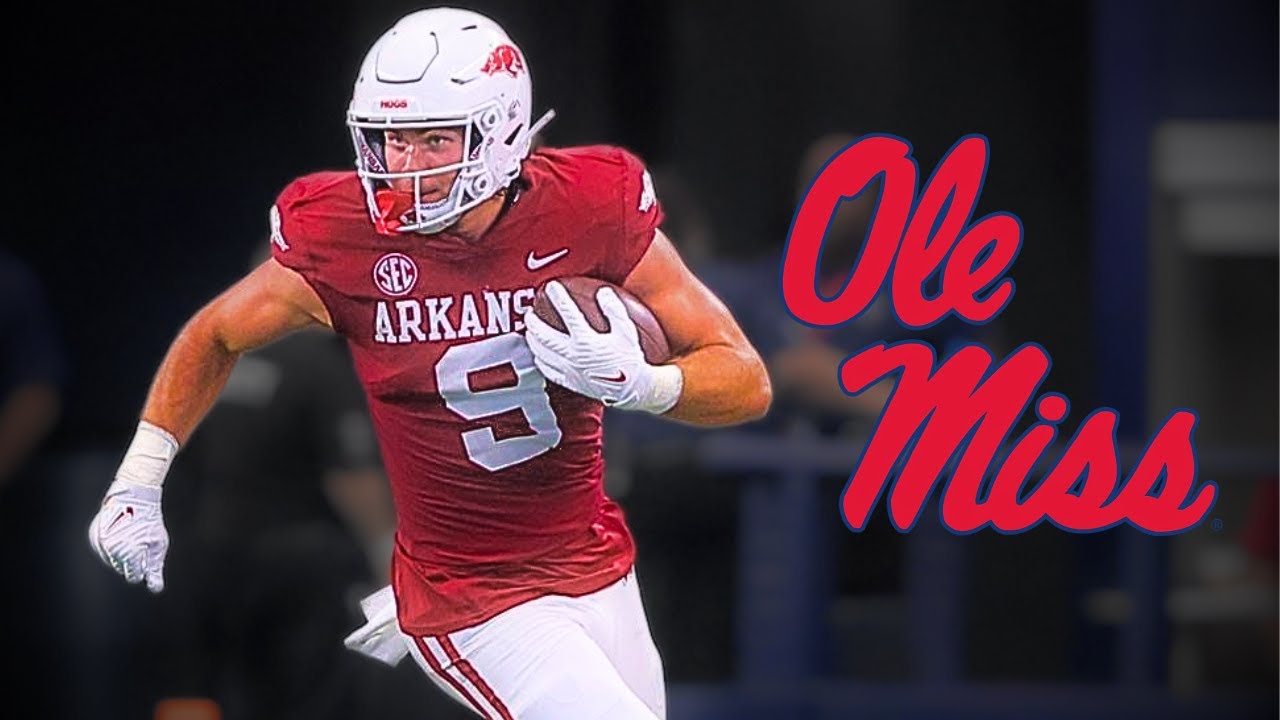 Luke Hasz Arkansas Highlights - Kiffin gets his new TE🦈 - YouTube