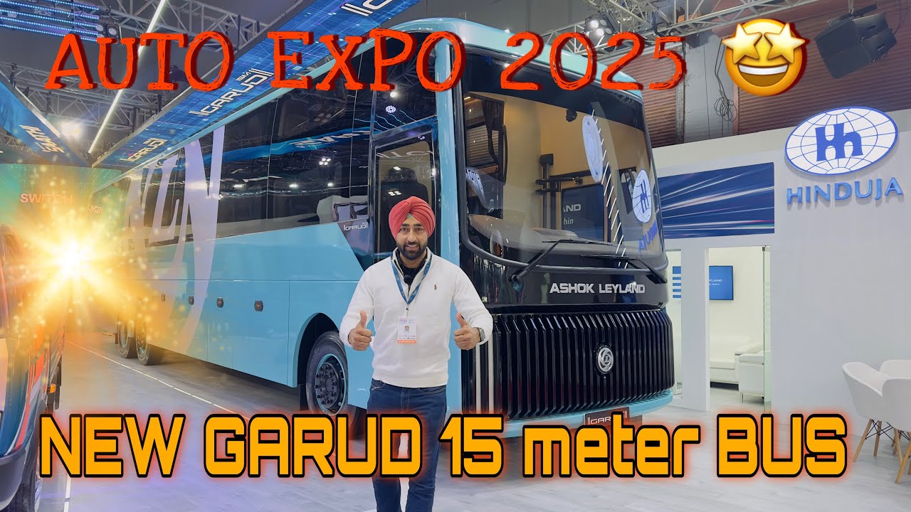 NEW GARUD BUS - 15 meter Launched in AUTO EXPO 2025 🤩 - YouTube