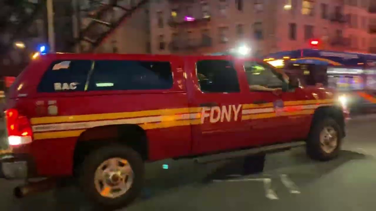 **RARE CATCH** OF FDNY RAC MANAGER RESPONDING ON WEST 125TH STREET IN ...