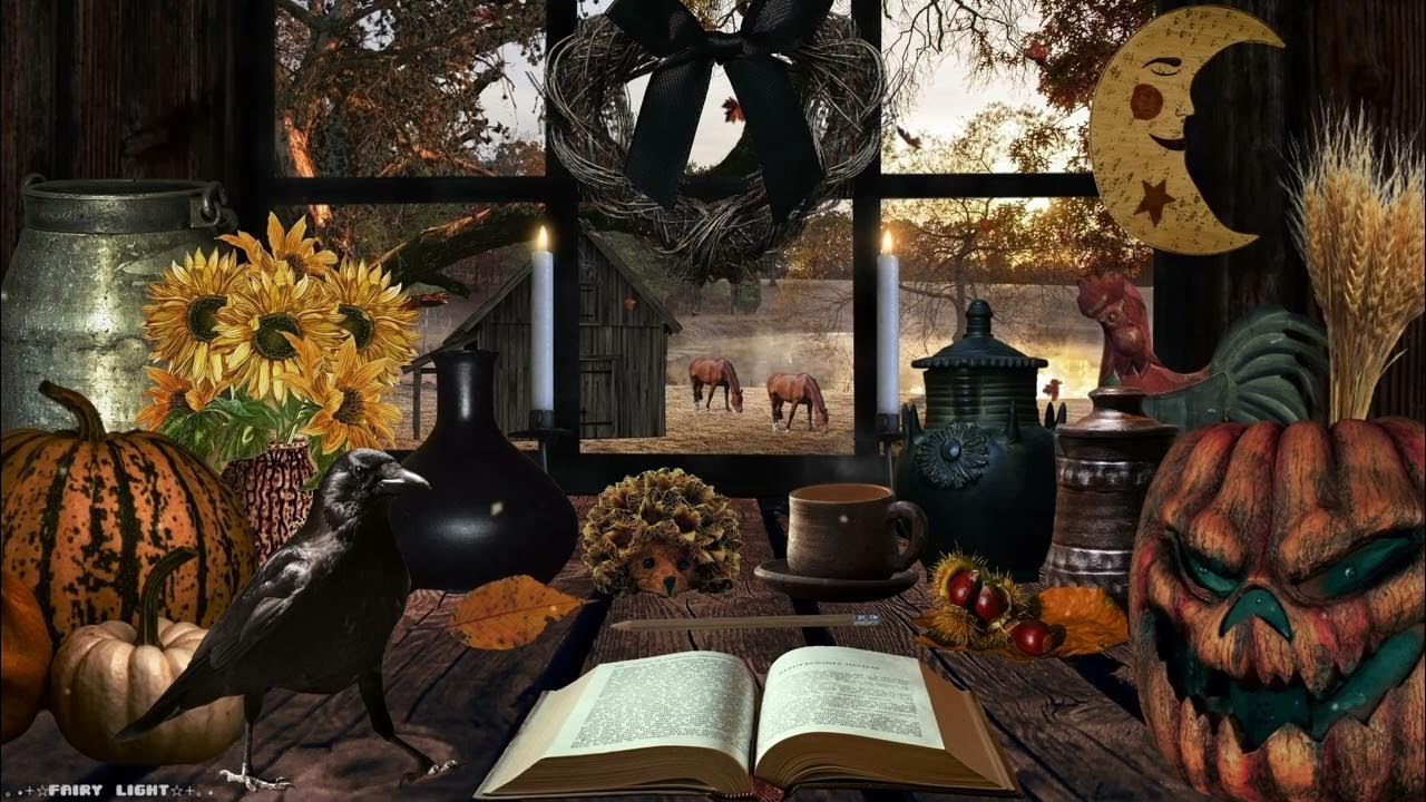 COUNTRY LIFE IN THE AUTUMN AMBIENCE★COZY RUSTIC FALL, BARN, HORSE ...