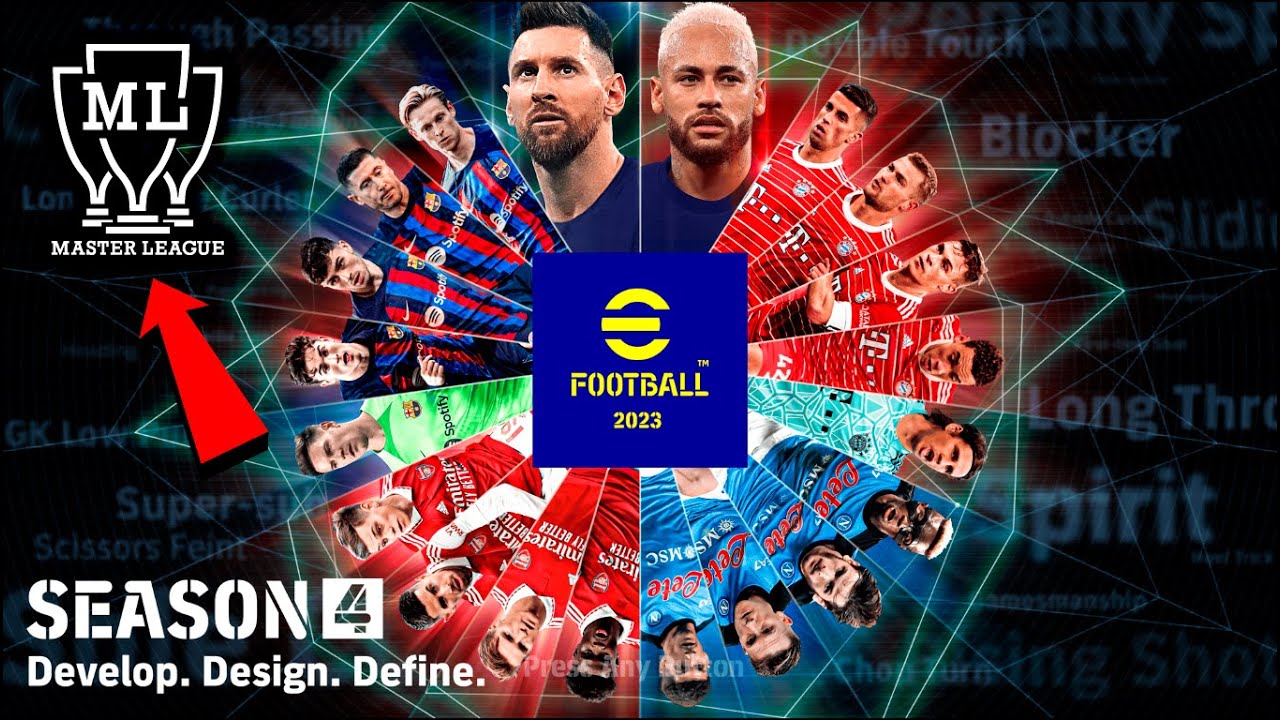 MOD GRAFICO Y NUEVO MENU LIGA MASTER 2023 PARA PES 2017 A PES 2023 PARA ...