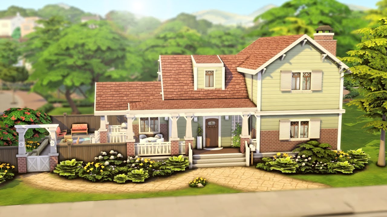 3 Bedroom Family Home in San Sequoia 🖤 || The Sims 4: Speed Build - YouTube