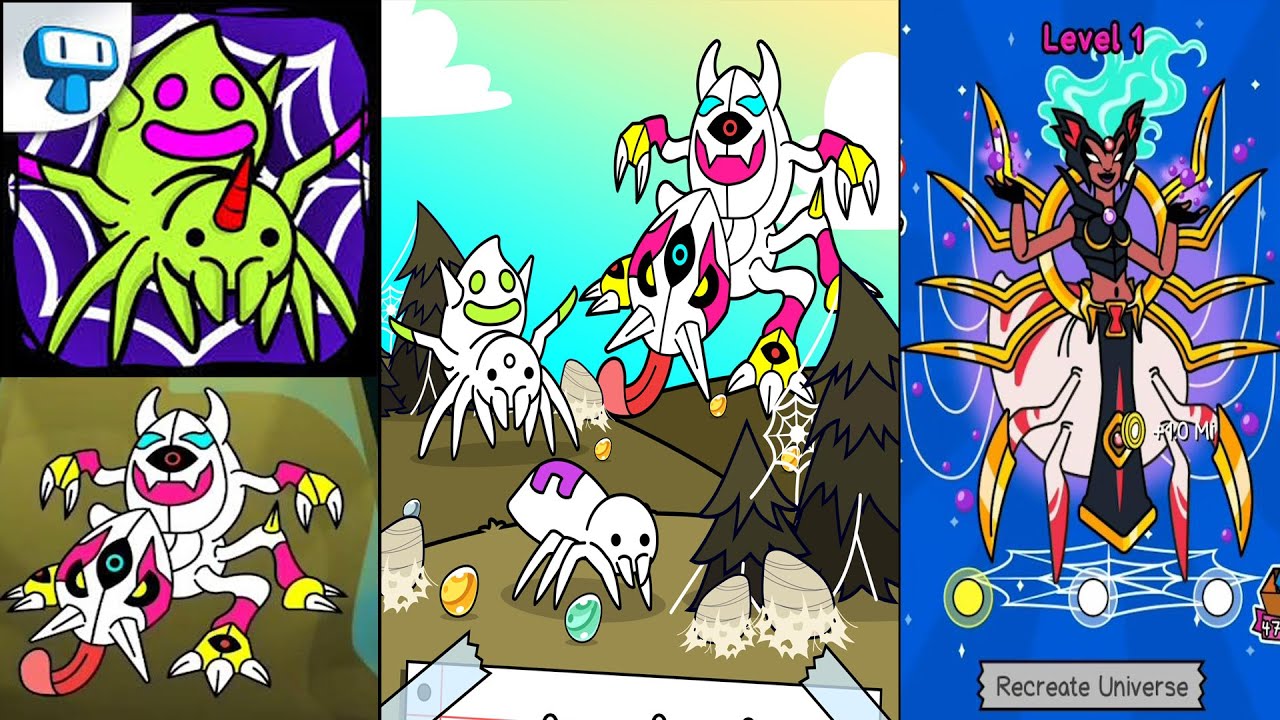 Spider Evolution: Unlocked all Spider and Holy Spider - YouTube