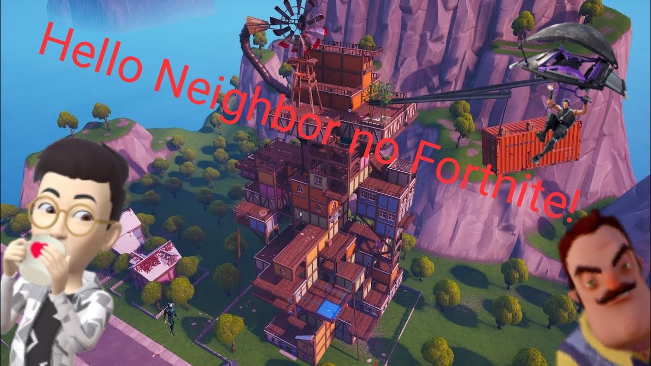 Nova parceria?! Hello Neighbor X Fortnite!!! Skins e mapa temático ...