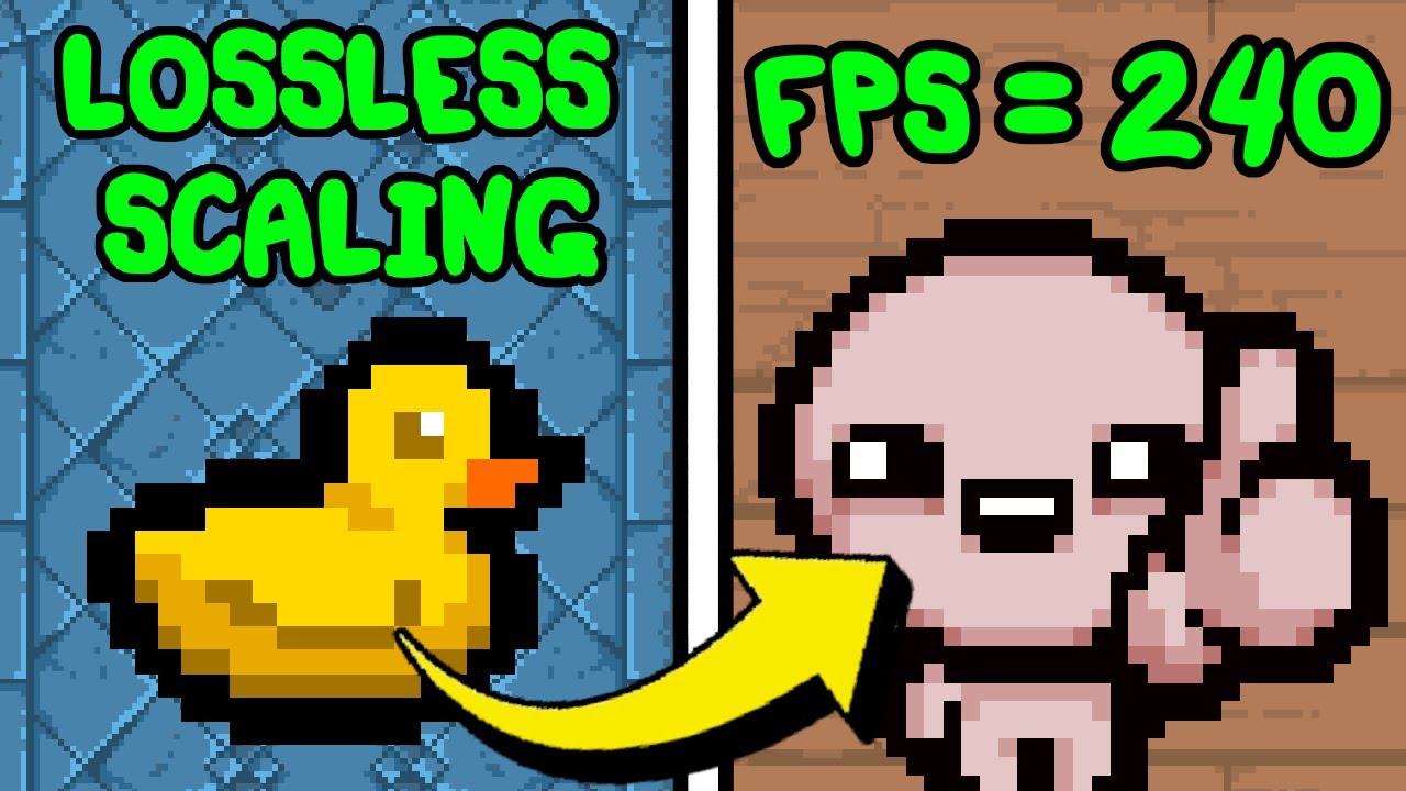 How To FIX Visual Lag In Modded Isaac Using Lossless Scaling! - YouTube