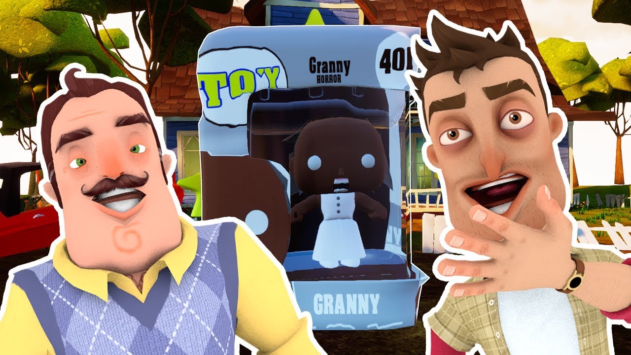 GRANNY HORROR POP! Figure - Hello Neighbor Toy Mod - YouTube