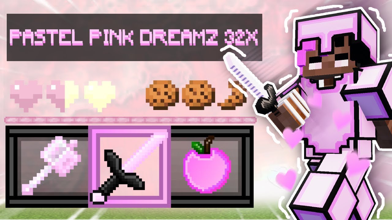 Pastel Pink Dreamz 32x - 1.21.1 Minecraft Texture Pack - YouTube