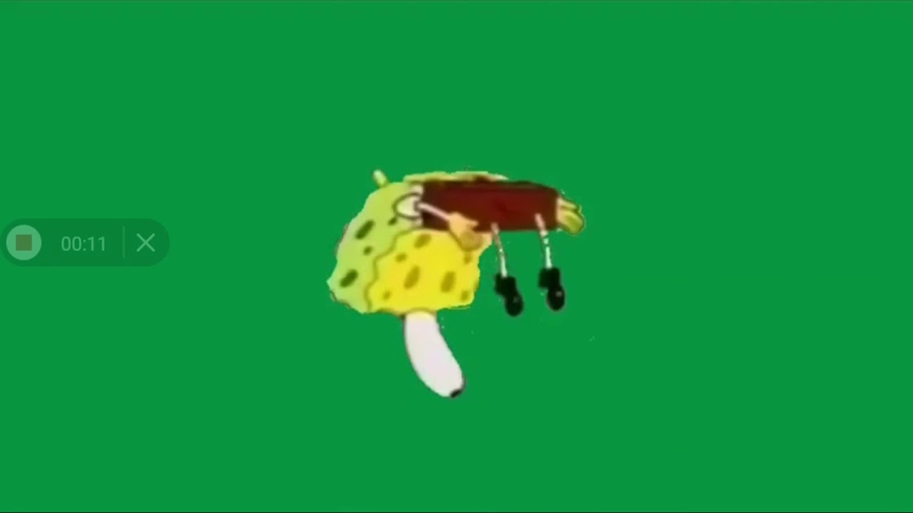 Spongebob floating scene Green - YouTube
