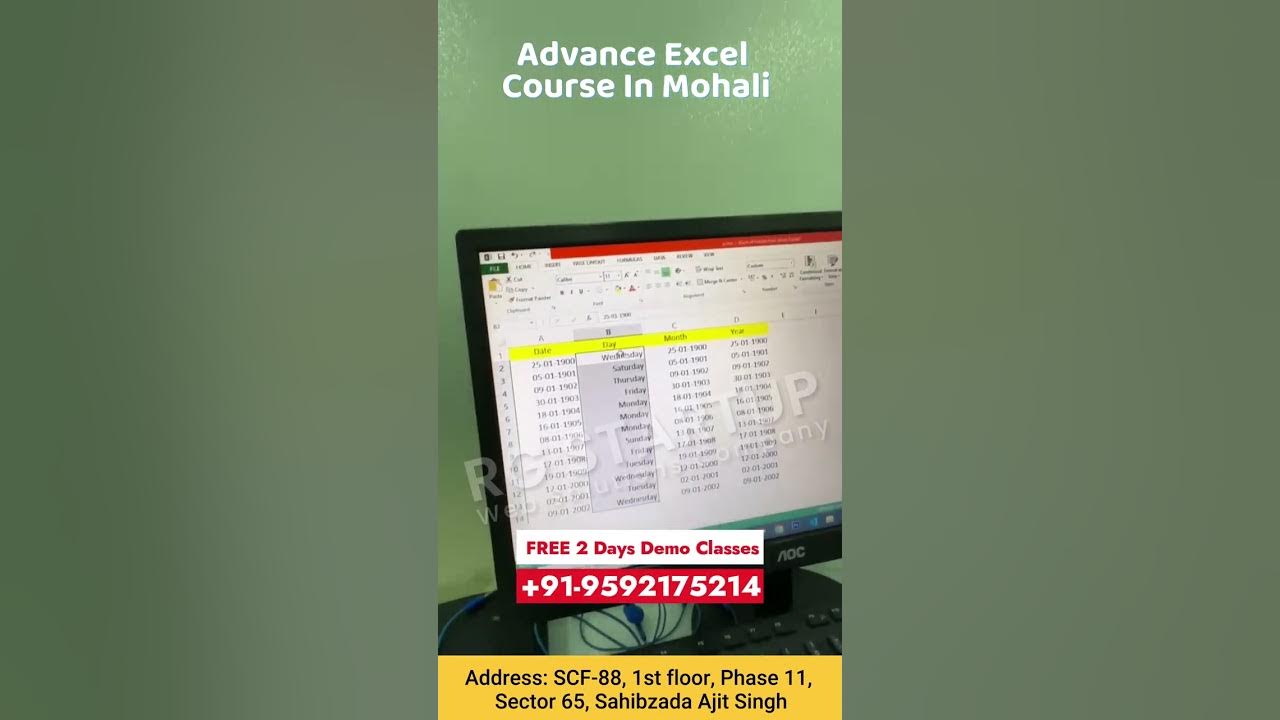 How to Combine Day, Month and Year to Make Date In Excel - YouTube