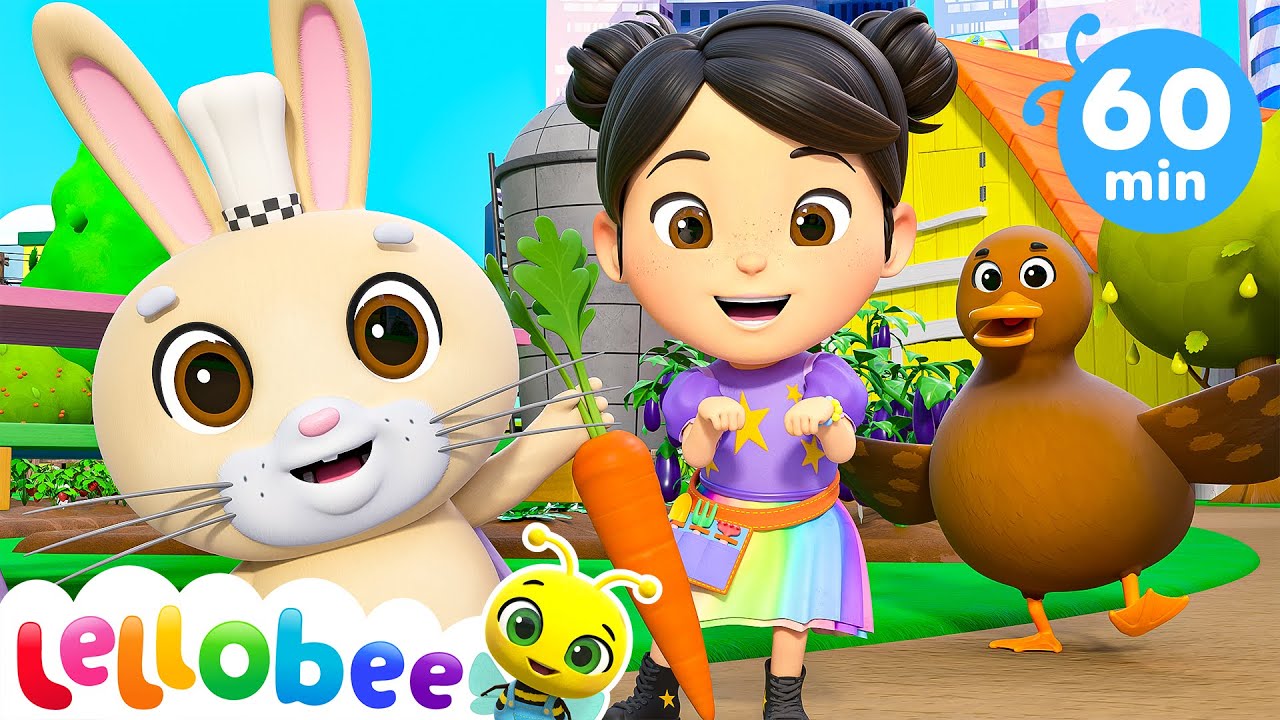 🐰 Easter Bunny HOP! 🐰 | BEST OF @KidsKaraokeSongs | Sing Along With Me ...