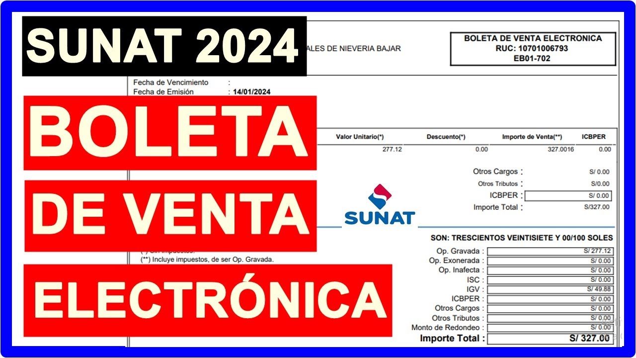 ACTUALIZADO 2024! COMO EMITIR UNA BOLETA ELECTRÓNICA / RÈGIMEN ESPECIAL ...