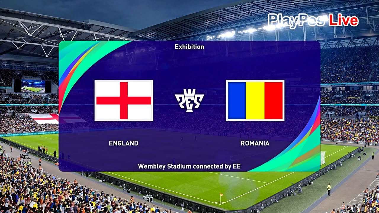 PES 2021 - England vs Romania - Friendly Match & Goals - Gameplay PC ...