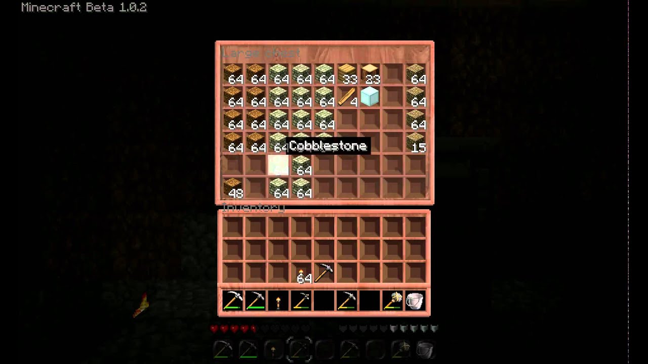 Minecraft Beta 1.0.2 Chest Bug - YouTube