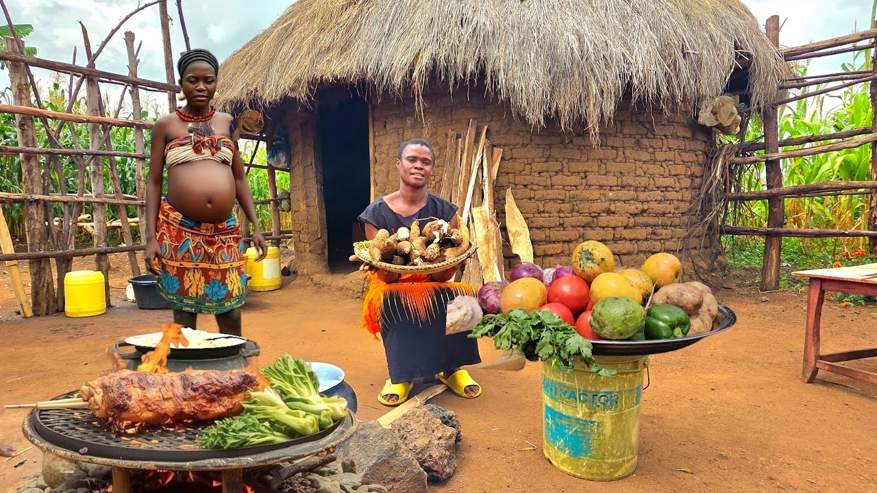 African Village Life & Cooking Authentic Recipes For Christmas🎄 ...