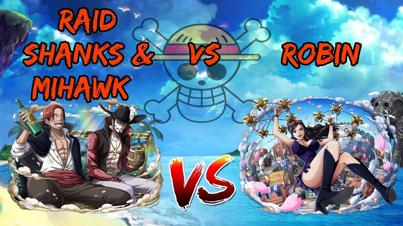 Raid Shanks & Mihawk VS Robin - YouTube