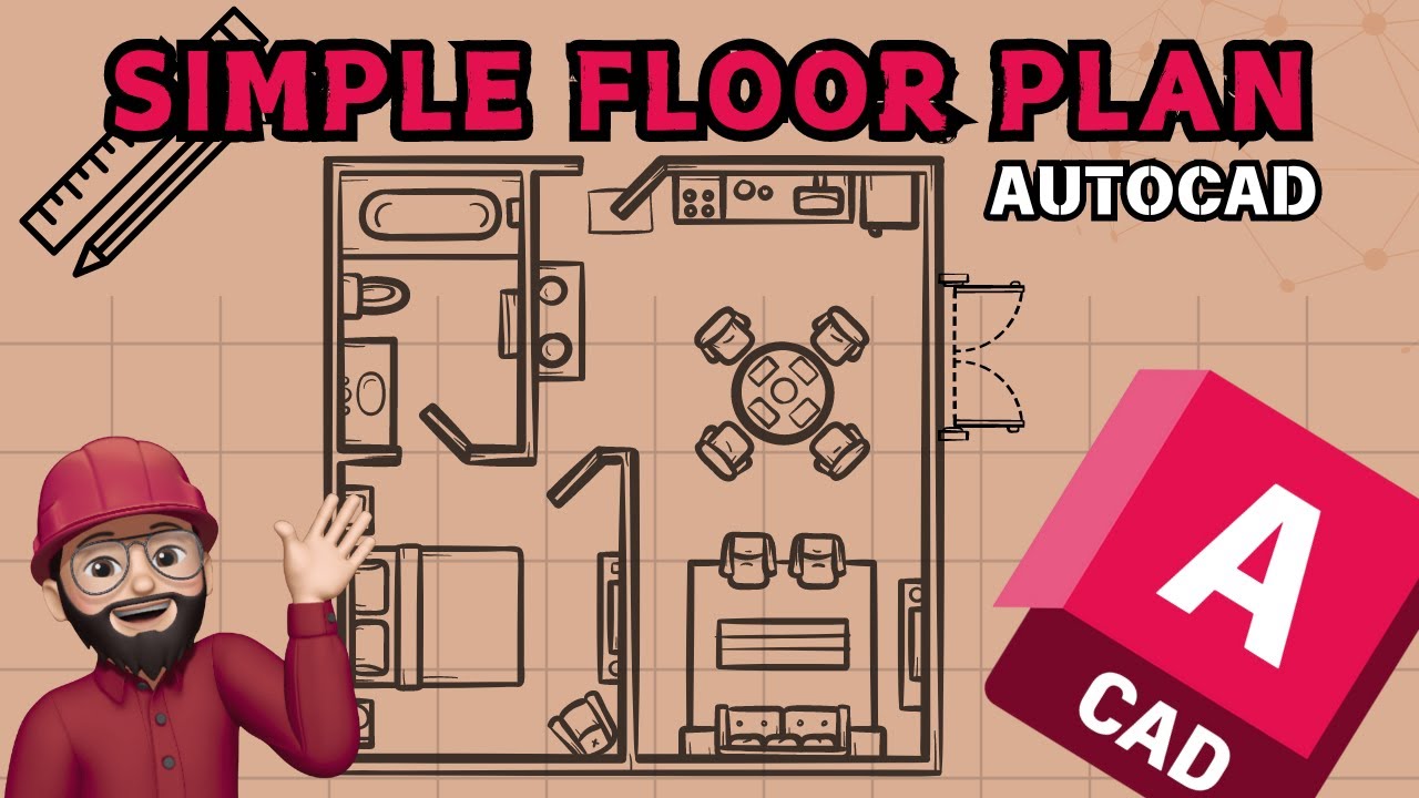 Creating a Simple Floor Plan in AutoCAD | Quick & Easy | - YouTube