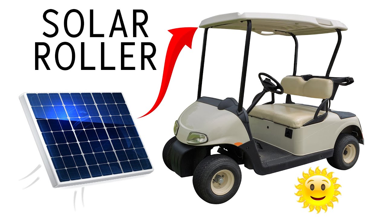 290 Watts Of Solar On The Ez-Go Golf Cart CHEAP! - YouTube