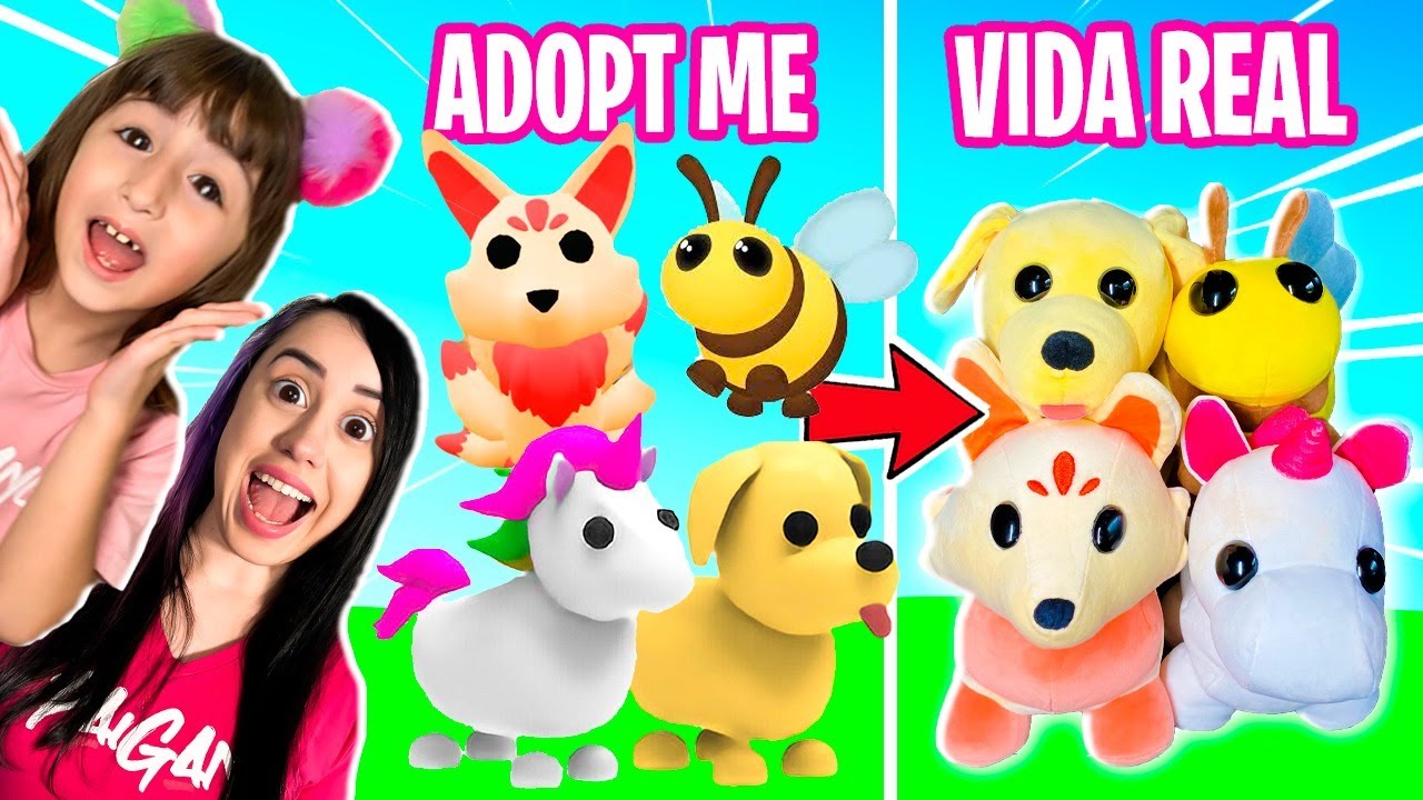 ADOPT ME na VIDA REAL! ELES VÊM COM SEGREDO! CONSEGUIMOS OS PETS do ...