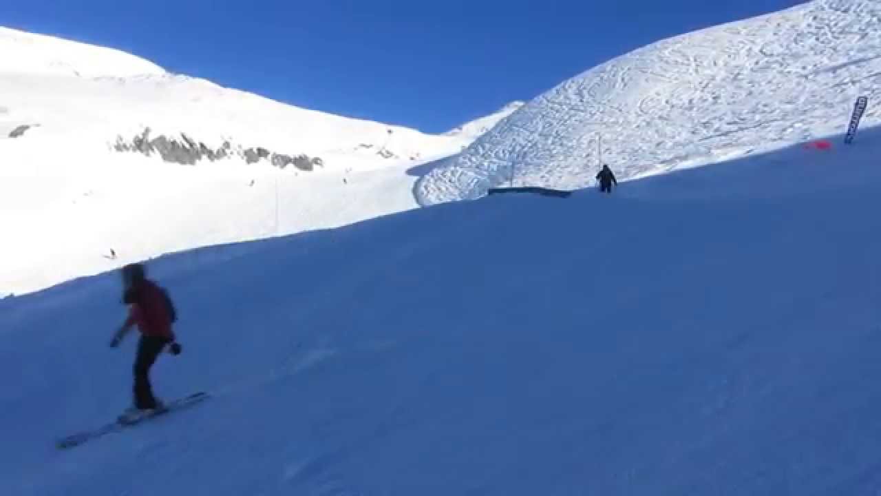 Skiing: Ski Park Box Fail - YouTube