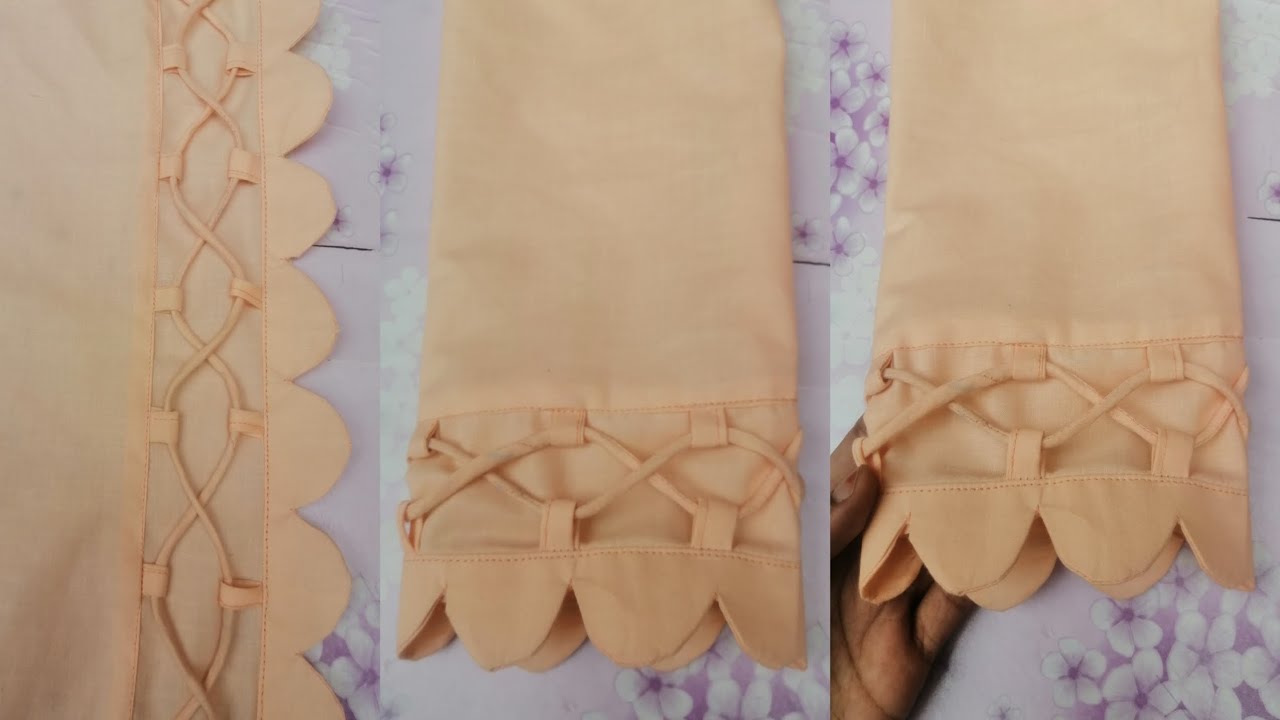 Latest trouser bottom design and sleeves design cutting and stitching ...