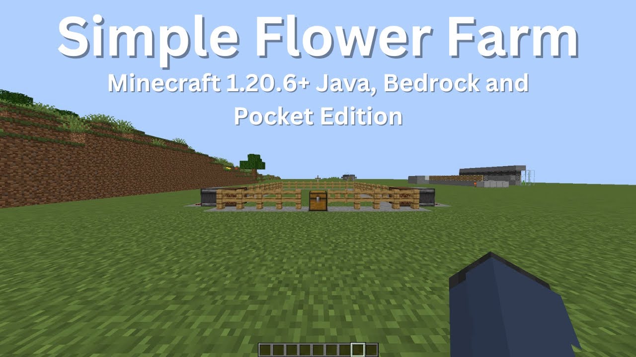 Easy Flower Farm Minecraft 1.20.6+ Java, Bedrock and Pocket Edition ...