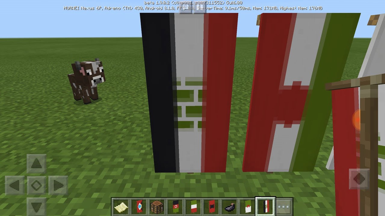 How to make the Iraq banner in Minecraft PE - YouTube