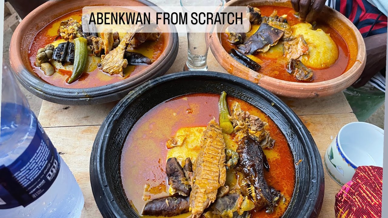 ABENKWAN/ PALMNUT SOUP FROM SCRATCH | VILLAGE COOKING | LOVYSTOUCH ...