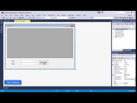 VB Net - Tambah Data pada DataGridView - YouTube