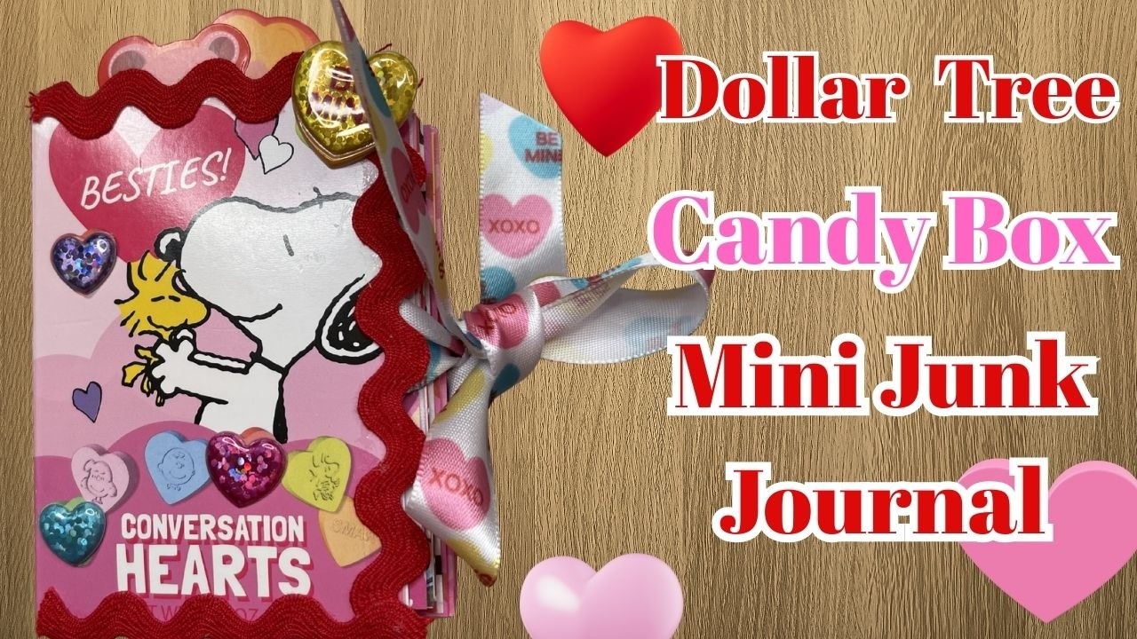 DOLLAR TREE CANDY BOX MINI JUNK JOURNAL - YouTube