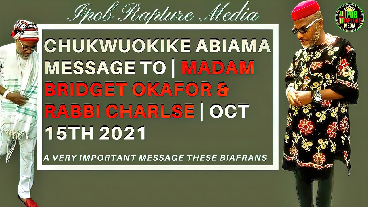 BREAKING! Chukwuokike Abiama Message To | Rabbi Charlse & Madam Bridget ...