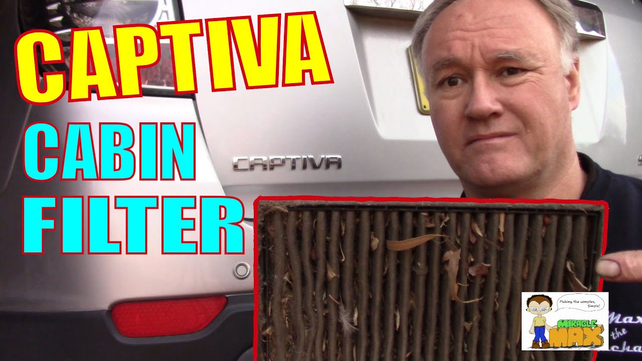 Holden Captiva Cabin Filter Replacement - YouTube