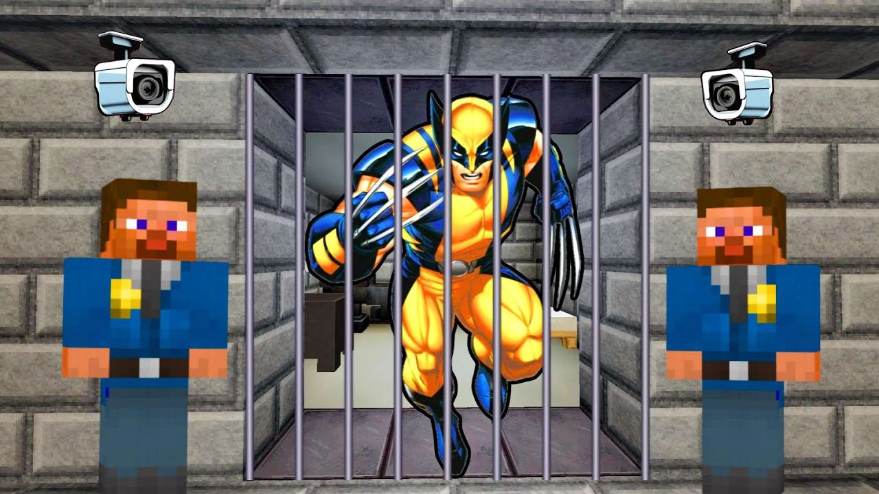WOLVERINE PRESO - MINECRAFT PRISON ESCAPE ROLEPLAY - ESCAPA DE LA ...