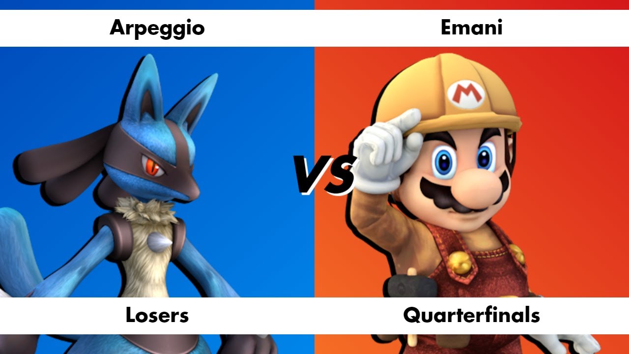 Loser's Semifinals: Arpeggio (Lucario) vs Emani (Mario) - YouTube