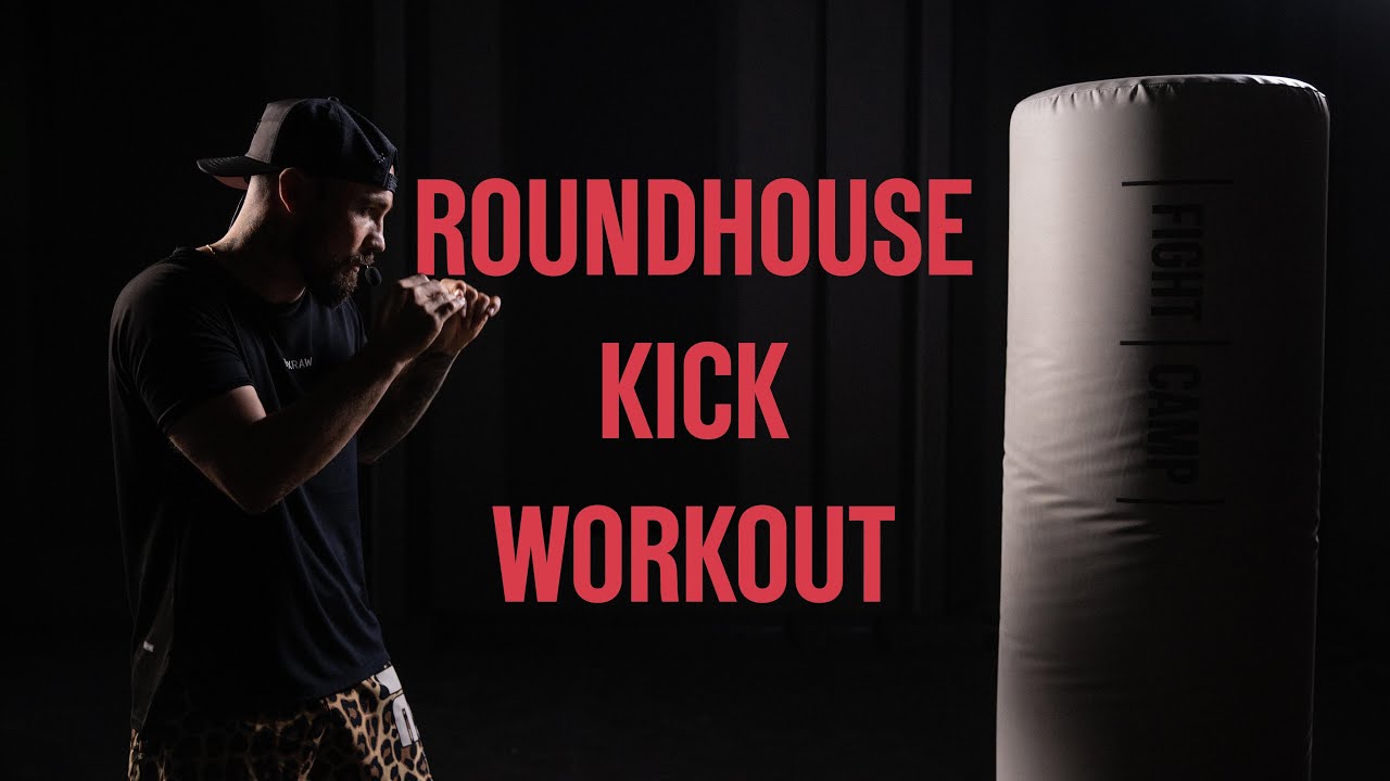10 Minute Kickboxing Workout | Ladder Drill with Round Kicks - YouTube