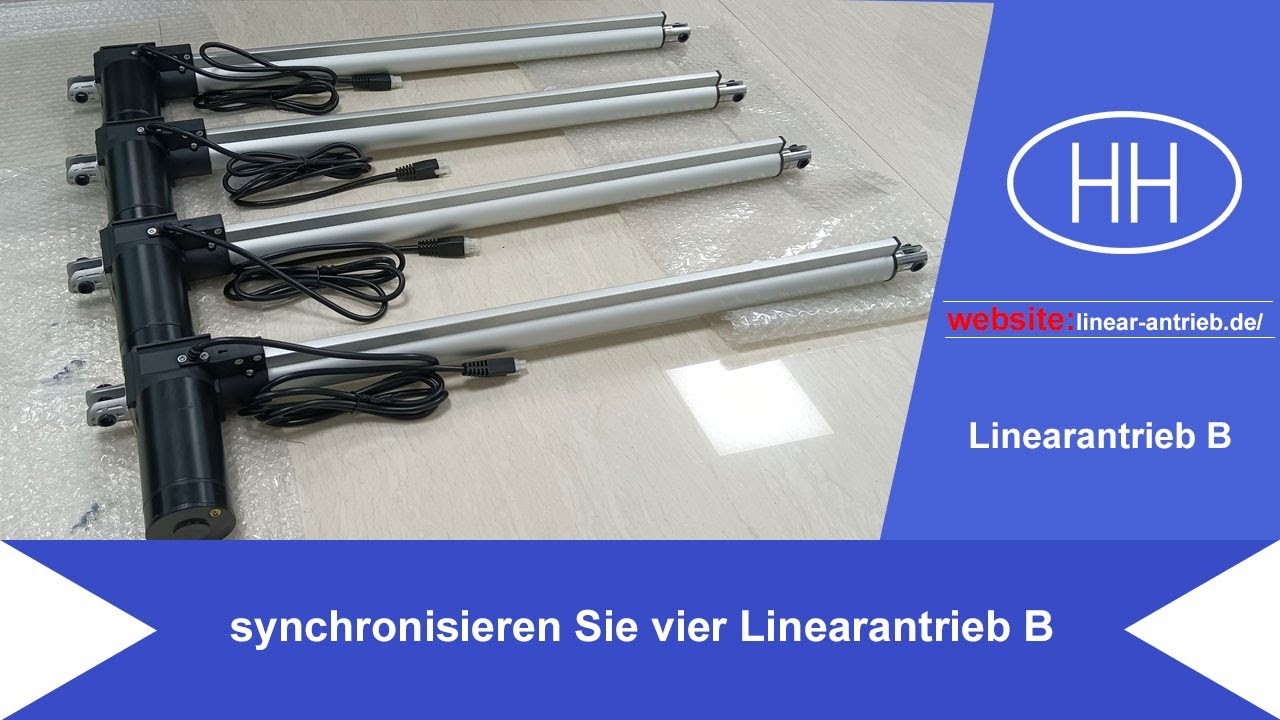 synchronisieren Sie vier Linearantrieb B - YouTube