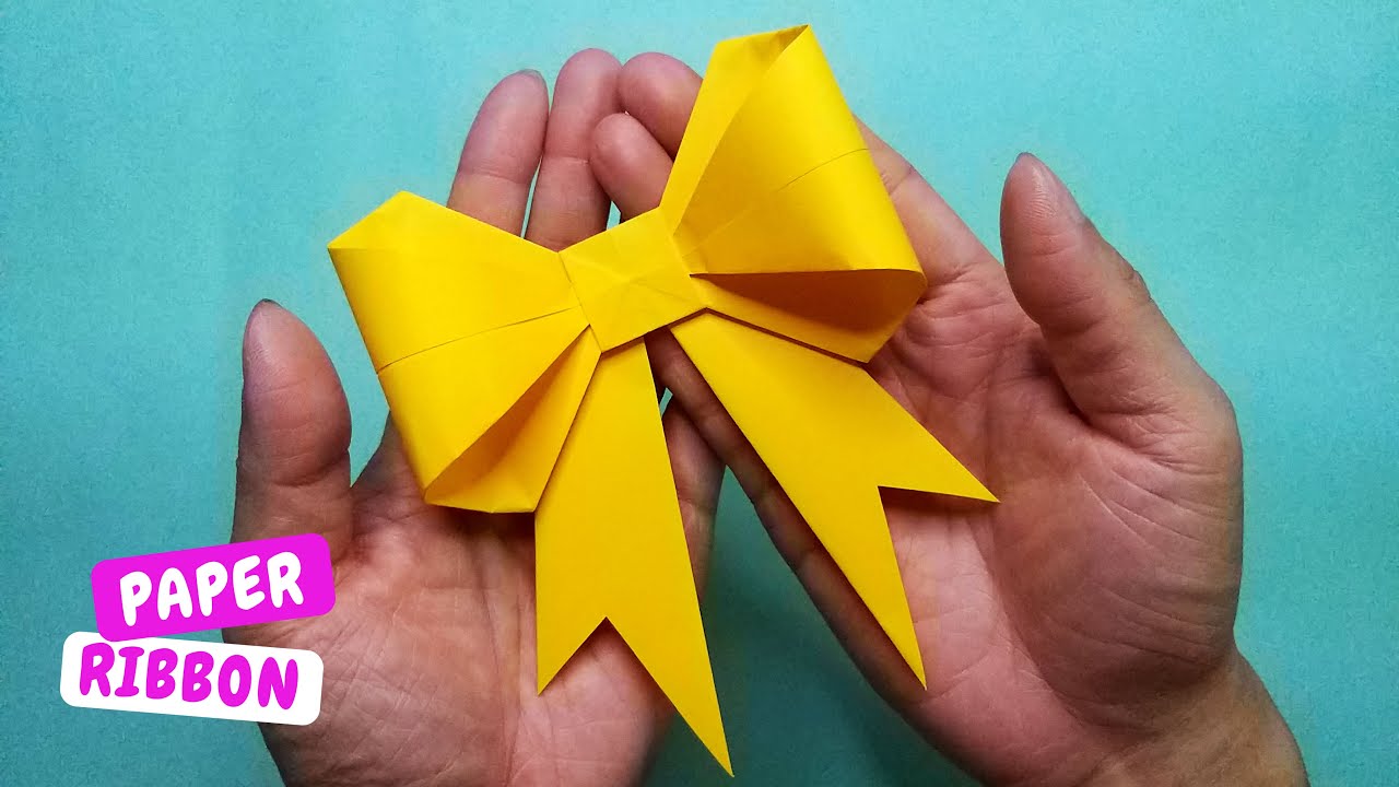 How To Make a Paper Ribbon | Easy Origami - YouTube