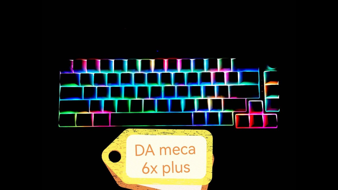 Review DA meca 6x Plus. 65% layout, exploded with knob. Kailh Universal ...