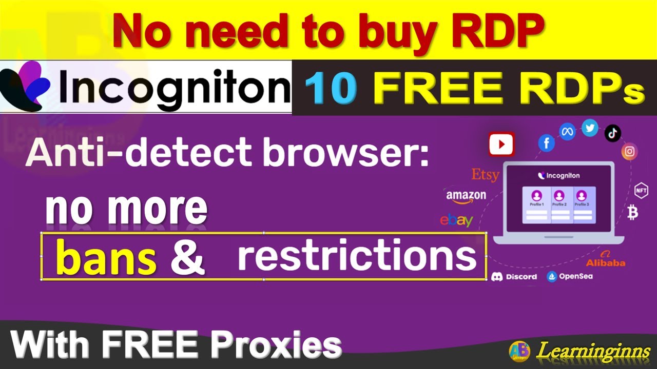 Best free anti detect browser 2023 Incognition || Learninginns - YouTube