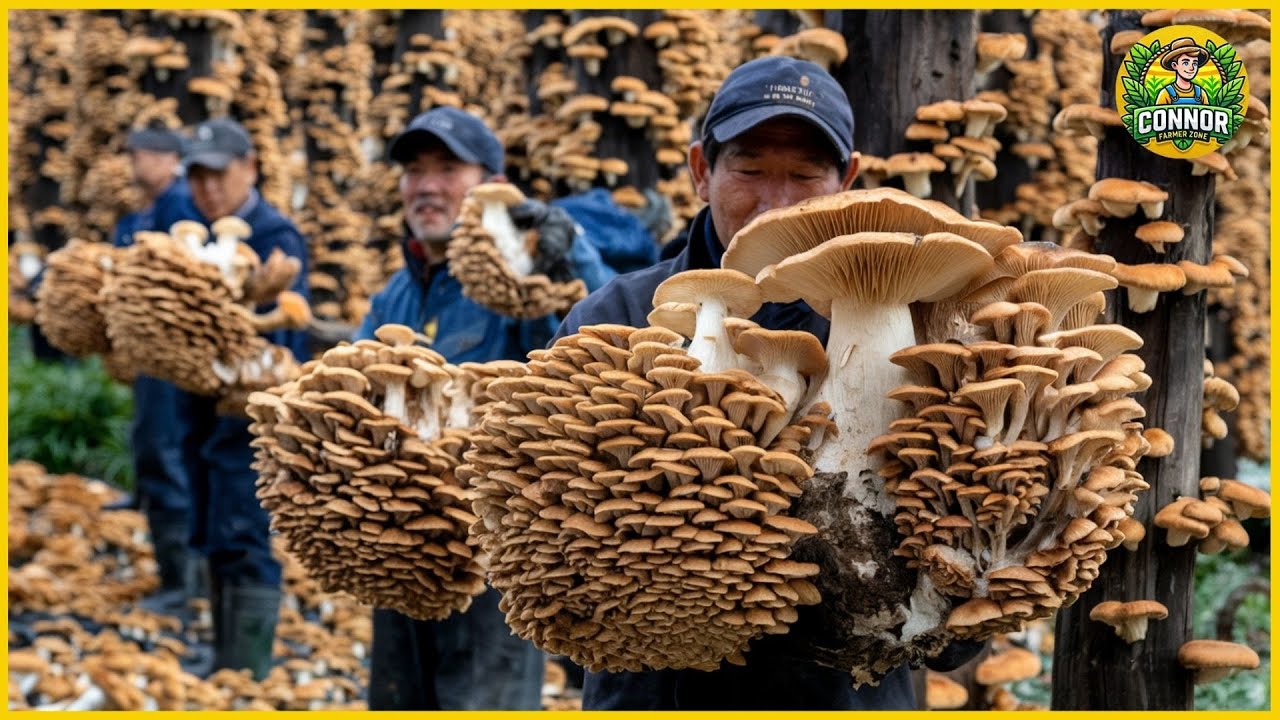 How the Japanese Grow Millions of Giant Shiitake Mushrooms in the ...